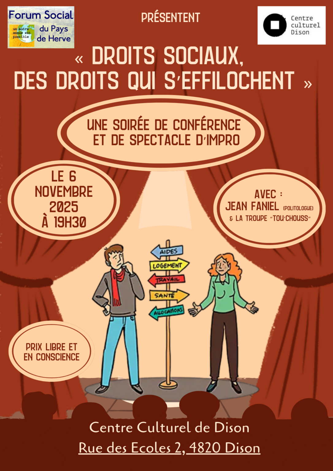 Verviers | 06/11 | Assistez à notre conférence "Des droits sociaux qui s’effilochent" - Ciep ...